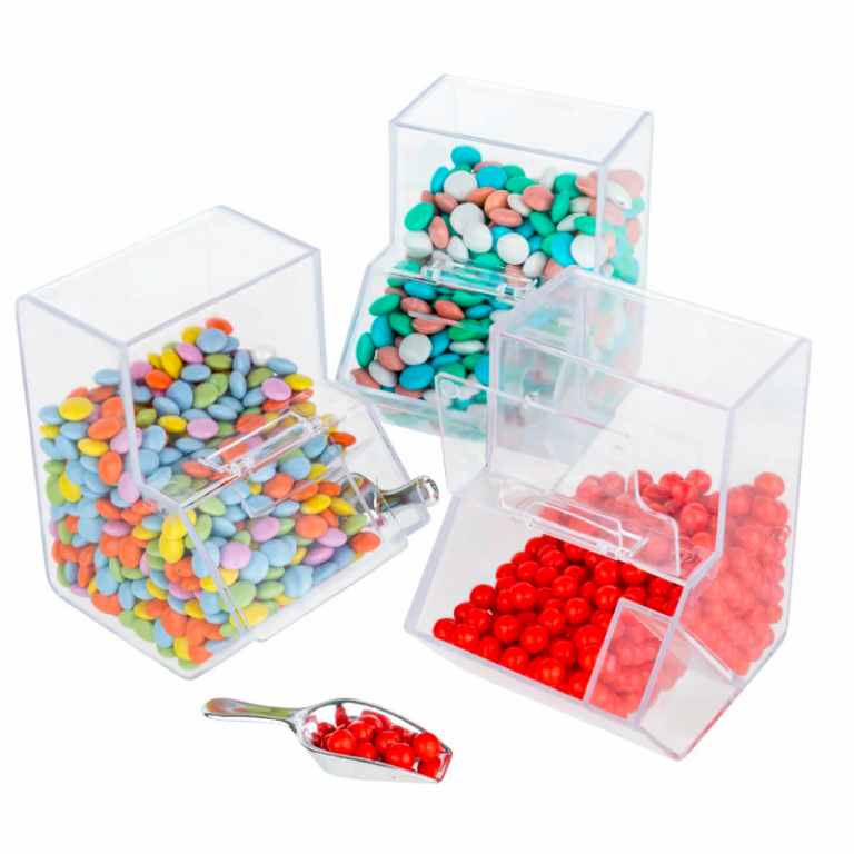 Factory Acrylic Candy Bins Box Dispenser Container Dry Foods Display ...